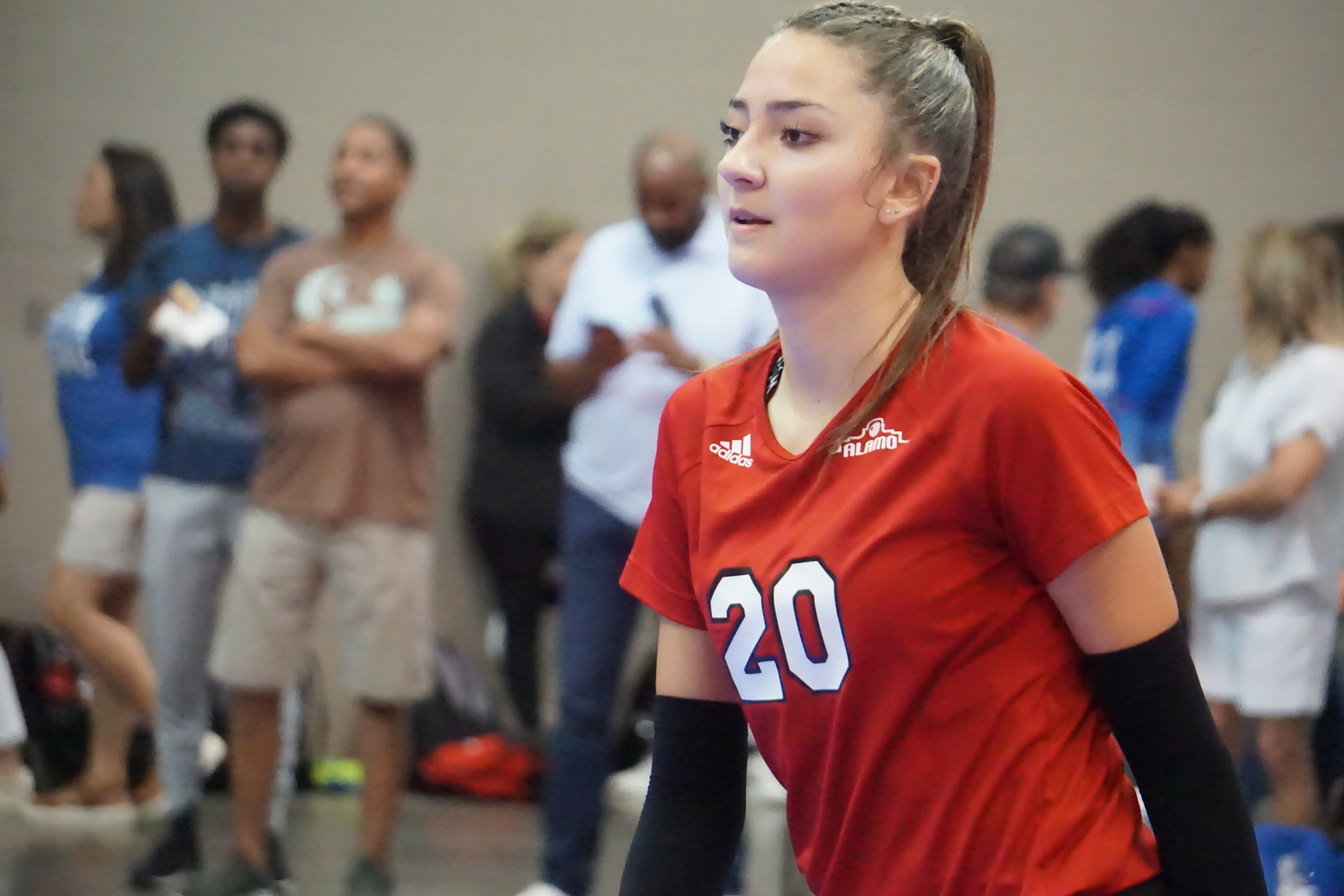 Lily Collins Volleyball