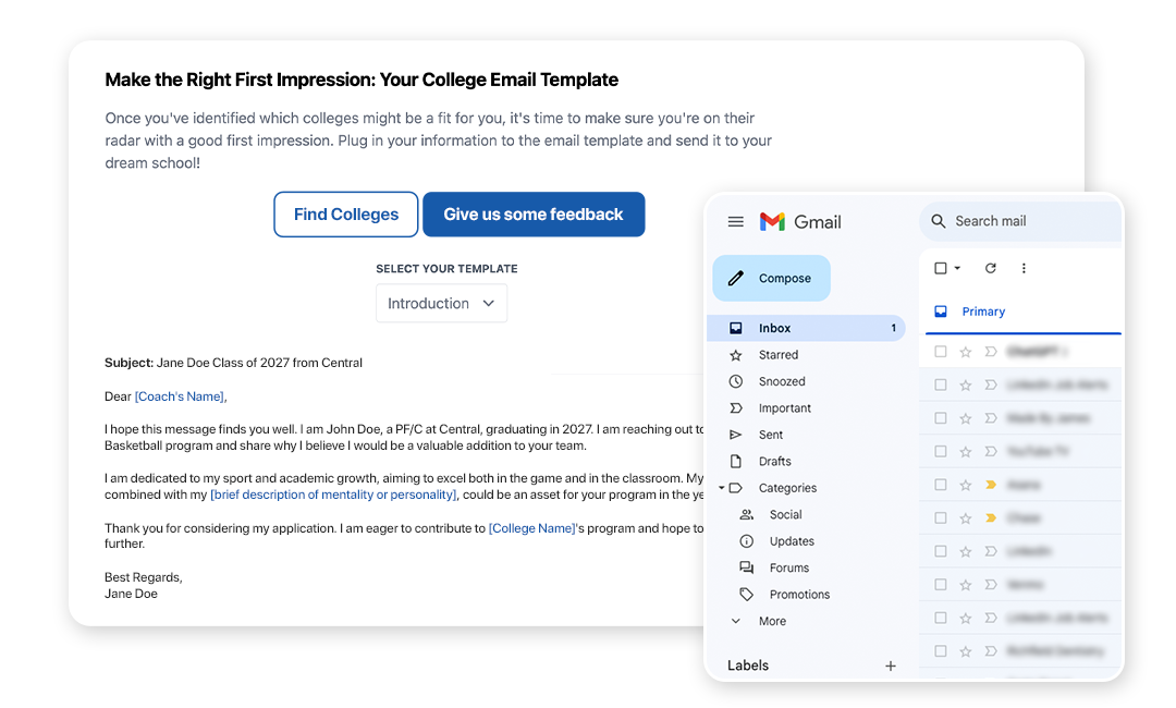 College Email Templates | Prep Dig
