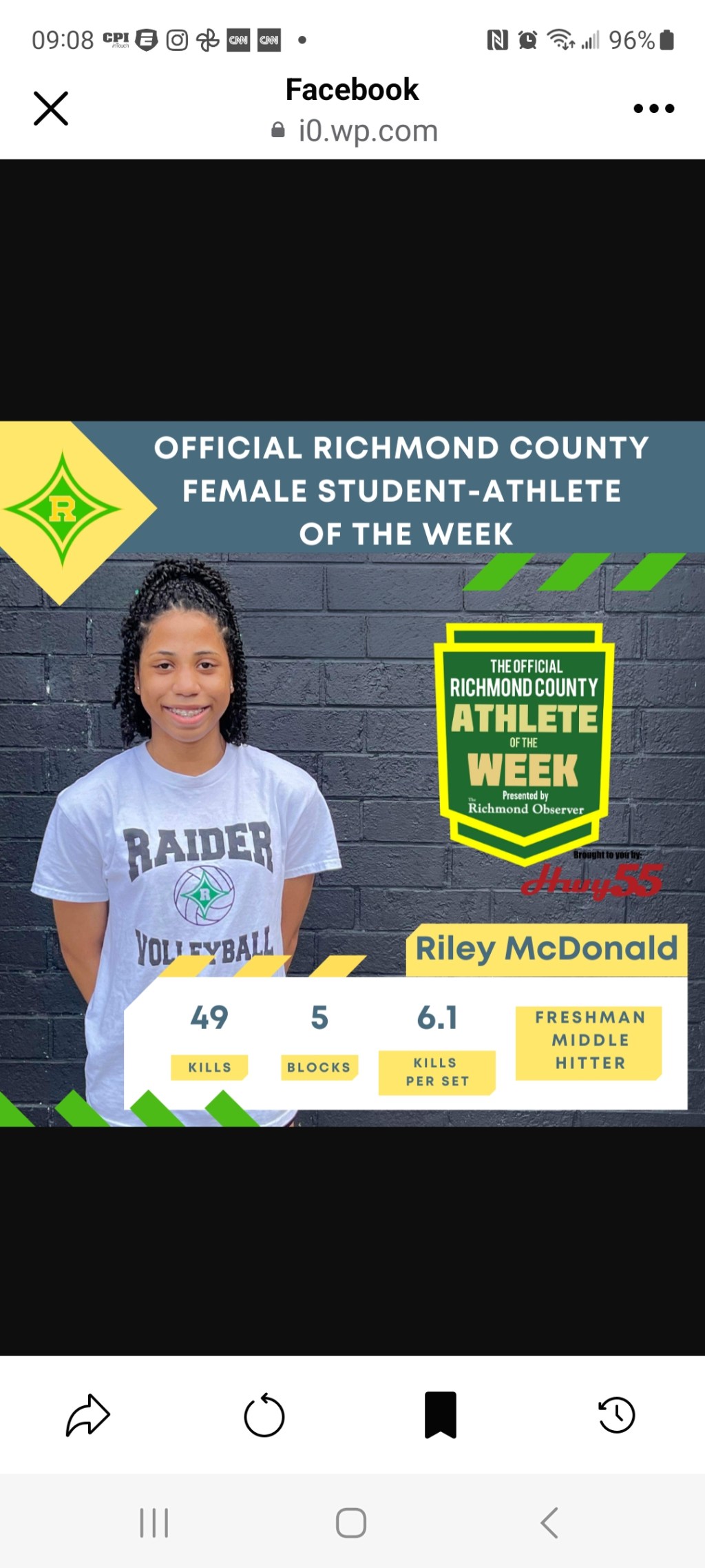 Riley McDonald, Richmond Senior | Prep Dig
